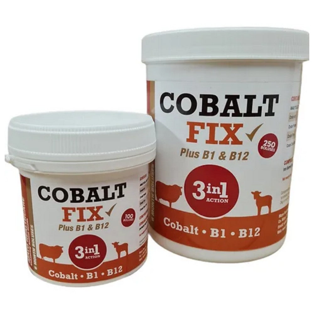 3in1 Cobalt Fix Sheep Bolus (Cobalt, B1+B12 ) (Tub=100 Pellets ...