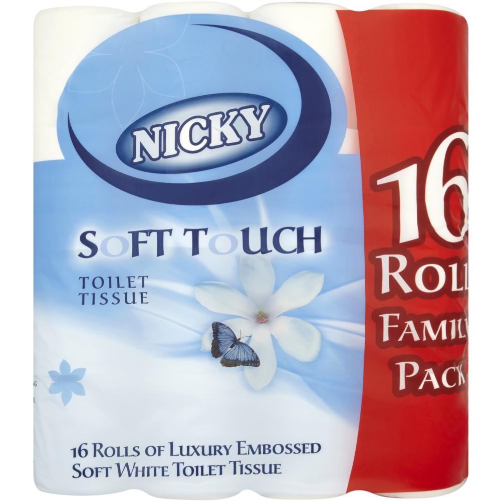 TOILET ROLL NICKY (PACK 16 ROLLS) ~ – Inishowen Co-Op