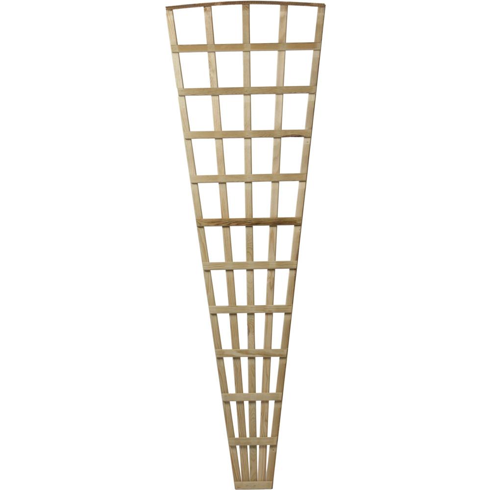 1.8 x 0.61m Traditional Heavy Fan Trellis - Arched – Inishowen Co-Op